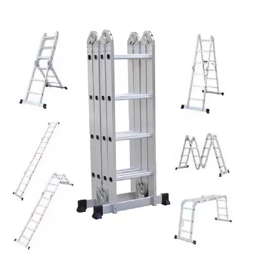 ESCALERA MULTIPOSICION multifuncional 4X3-3,46M 12 PELDAÑOS 150KG ZASC
